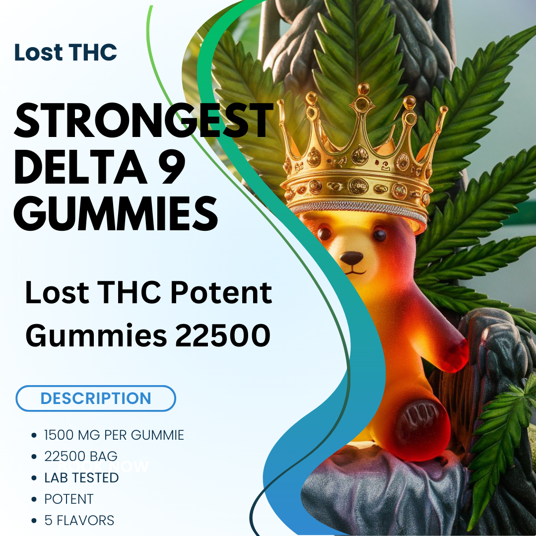 Strongest Delta 9 Gummies: Lost THC Potent Gummies 22500 – Triangle ...
