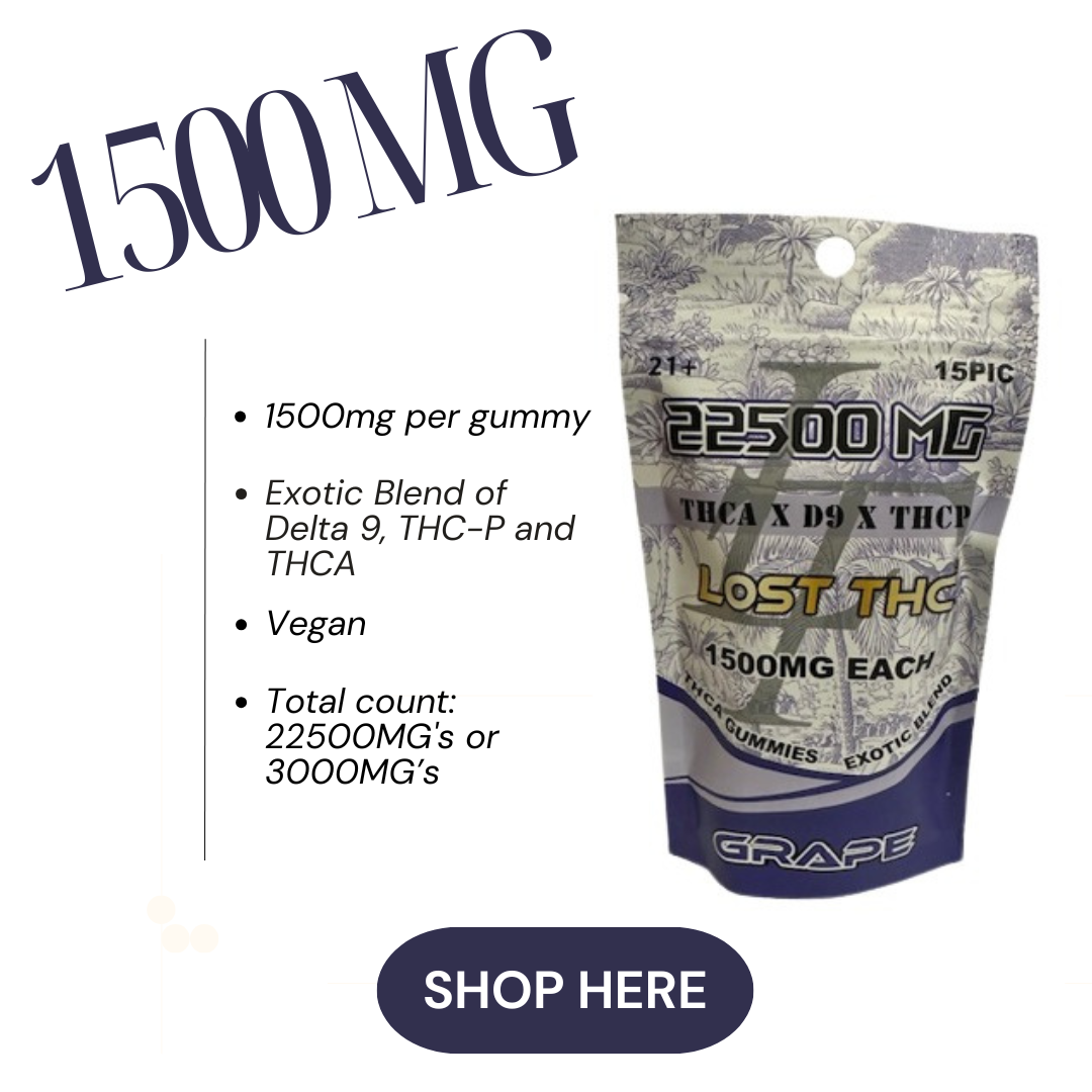 Lost THC Exotic Blend Gummies THCA|DELTA 9|THCP – Triangle Hemp Wellness