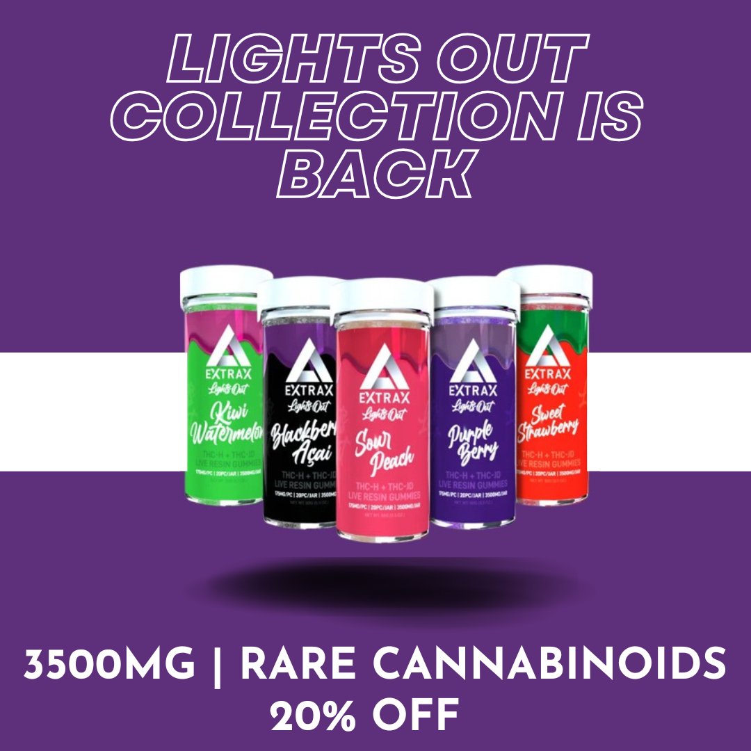 Extrax THCh THCjd Gummies 3500mg – Triangle Hemp Wellness