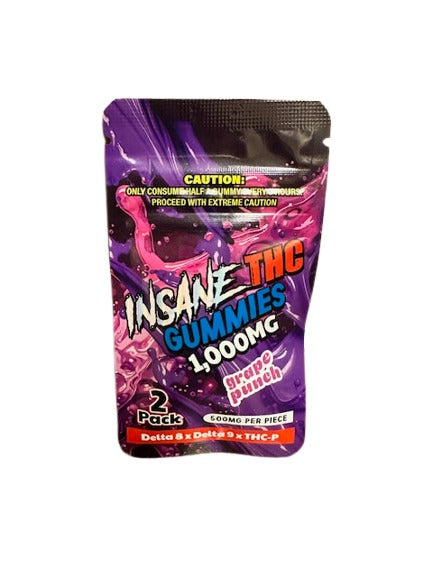Insane THC Heavy Blend Gummies | 1000MG | Lab-Tested – Triangle Hemp ...