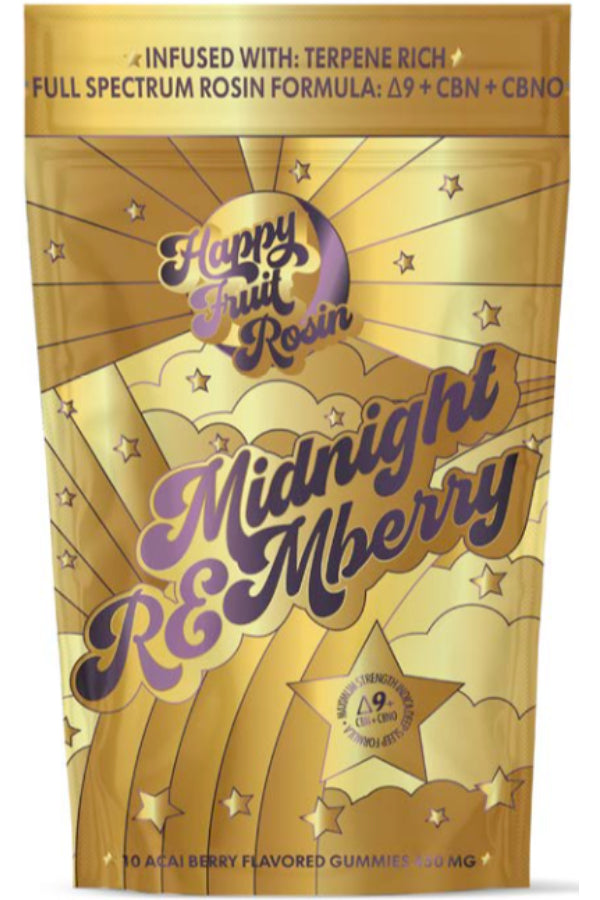 HAPPY FRUIT ROSIN FULL SPECTRUM D9 THC - Midnight REMberry- Indica ...